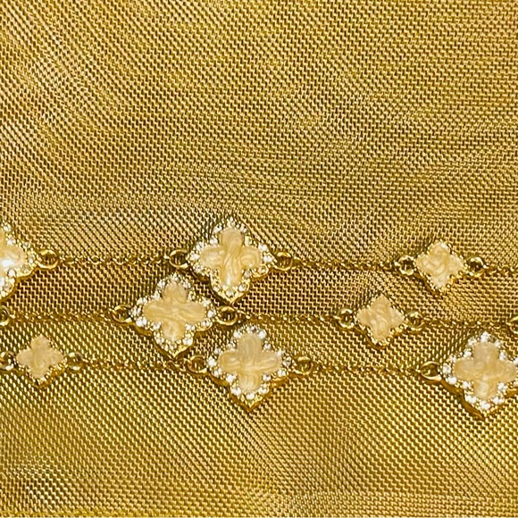 Jewelry | Elegant Gold Mesh Fabric With Embellishments | Poshmark